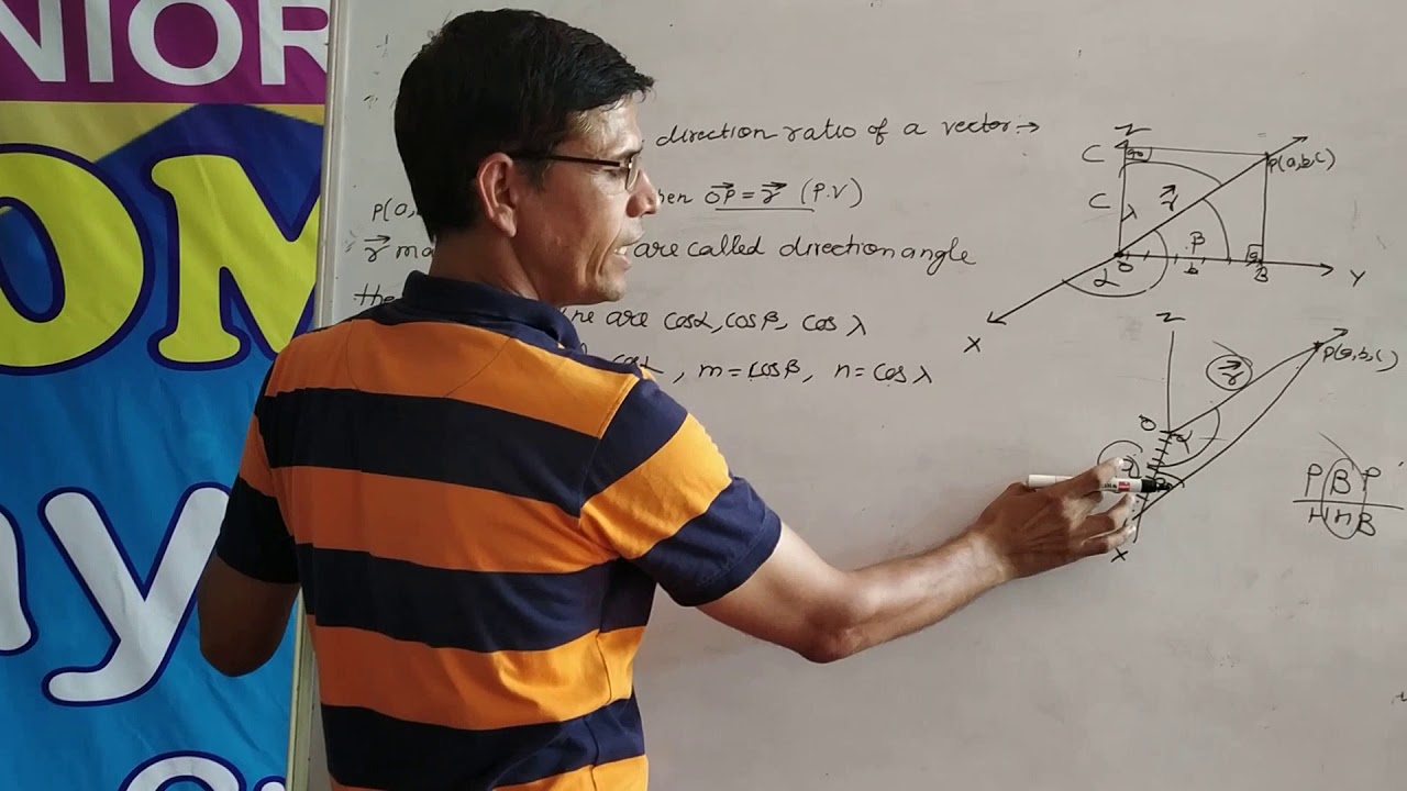 Introduction of direction ratio and direction cosine of vector 12th ...