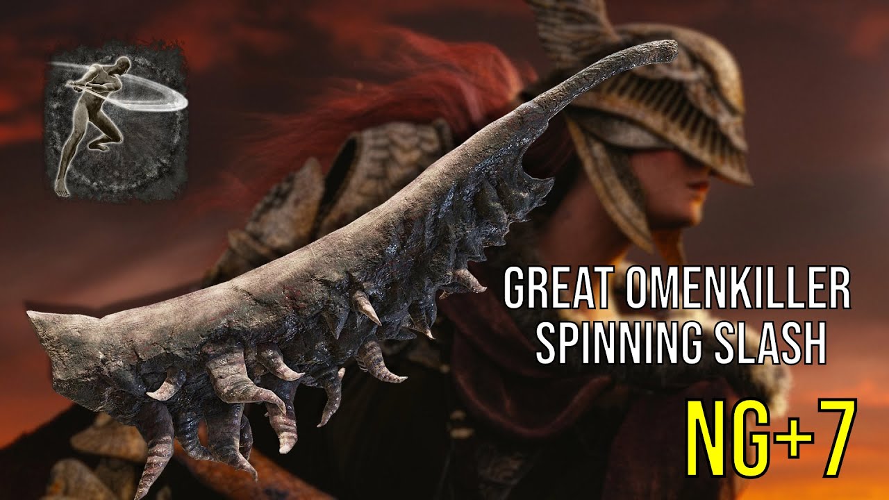 Great Omenkiller Cleaver + Spinning Slash VS Malenia NG+7 | (NO DAMAGE ...