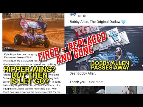 FIRED - REPLACED & GONE: The Sprint Car world loses Bobby Allen after a ...