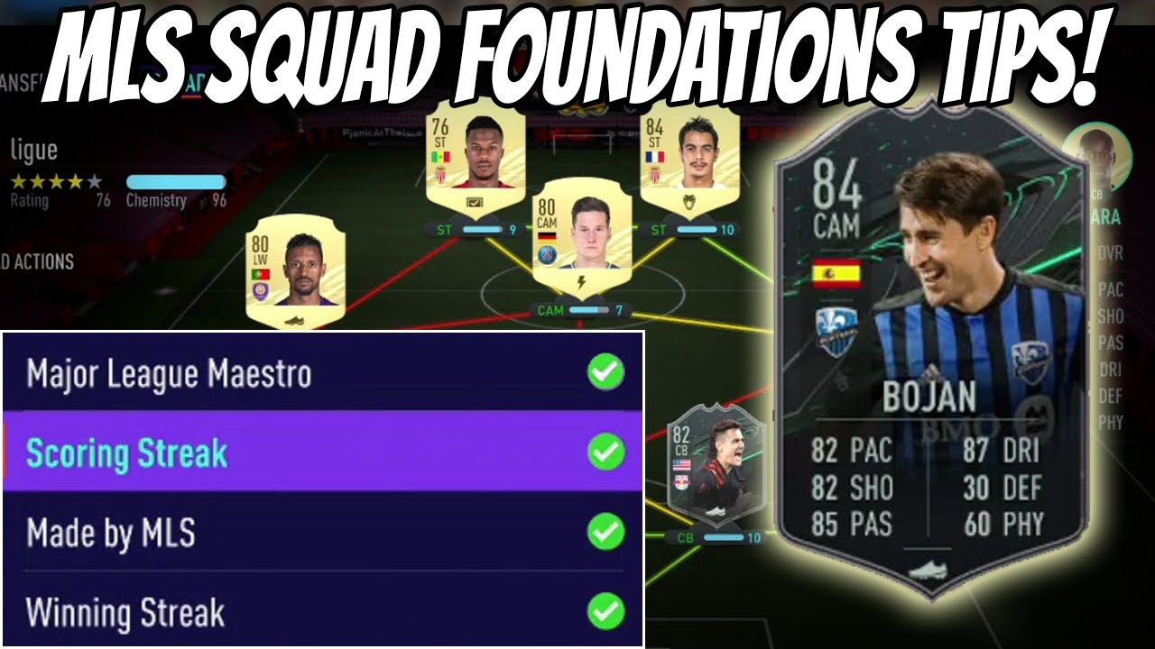 MLS SQUAD FOUNDATIONS OBJECTIVES TIPS! | SQUAD FOUNDATIONS BOJAN EASY ...