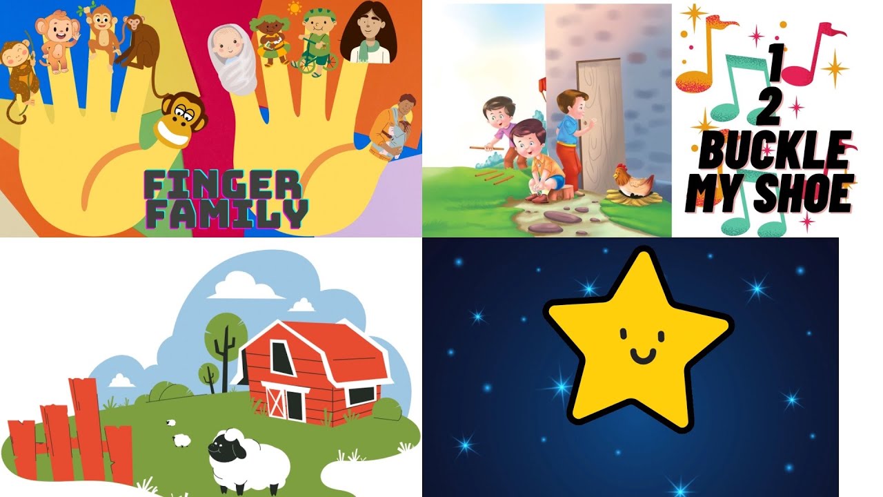 Kid’s Nursery Rhymes | Twinkle Twinkle Little Star Alphabet Song and ...