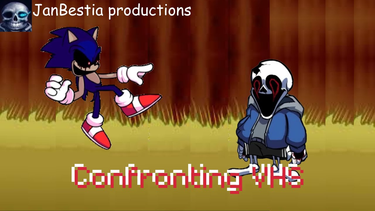 Sonic.EXE VS VHS.Sans - Confronting VHS - YouTube