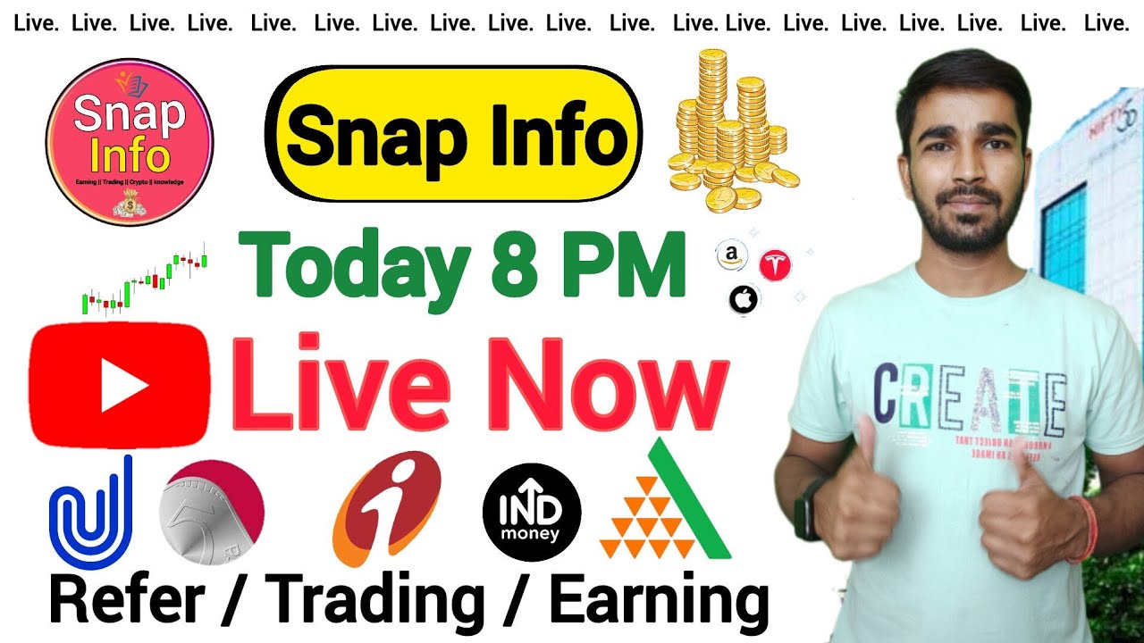Snap Info is going live! | Q&A - Referral | Trading | Earning | Stock ...