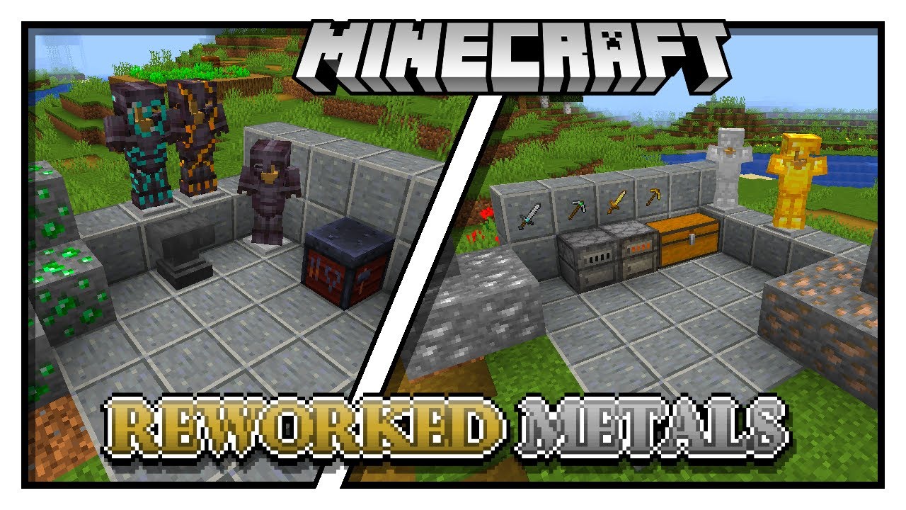 Changing Minecraft's Smithing System | Reworked Metals | Mod Showcase ...