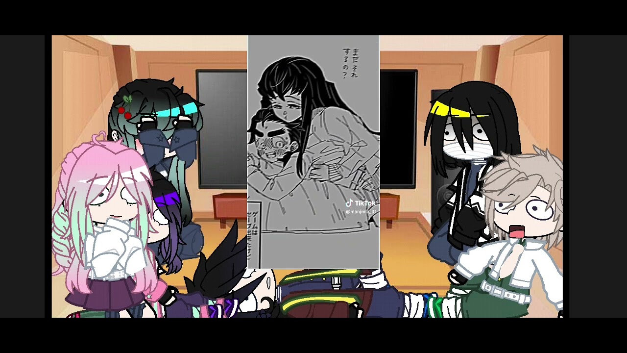 Muichiro,Shinobu,Mitsuri,Giyuu,Sanemi,Iguro reaccionan a sus ships # ...