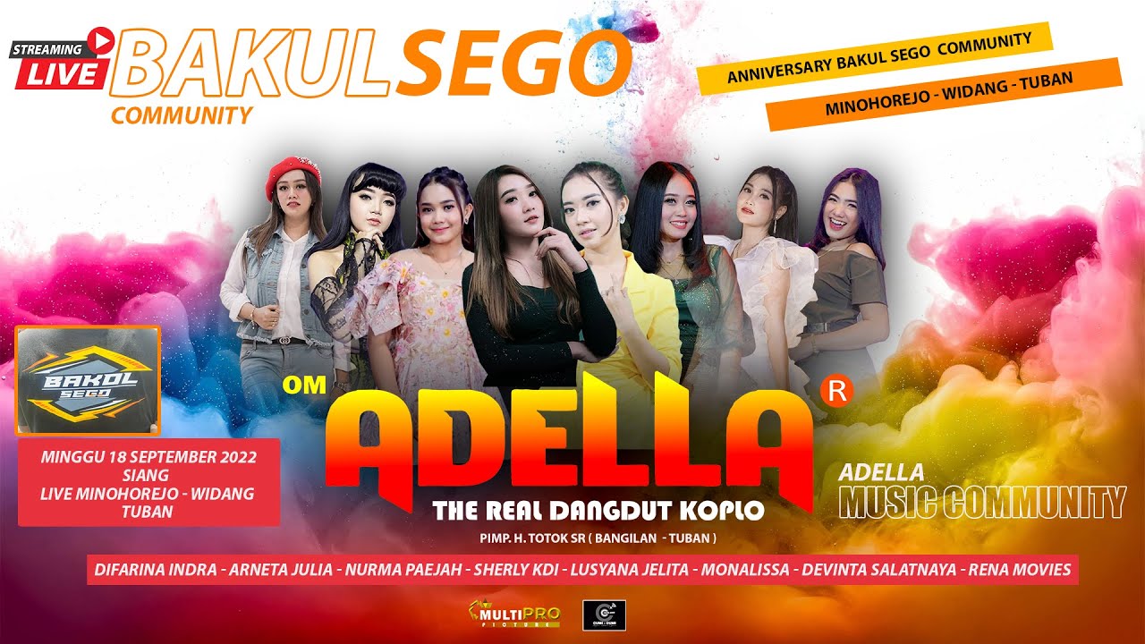 🔴 LIVE STREAMING OM.ADELLA | BAKUL SEGO COMMUNITY | MINIHOREJO WIDANG ...