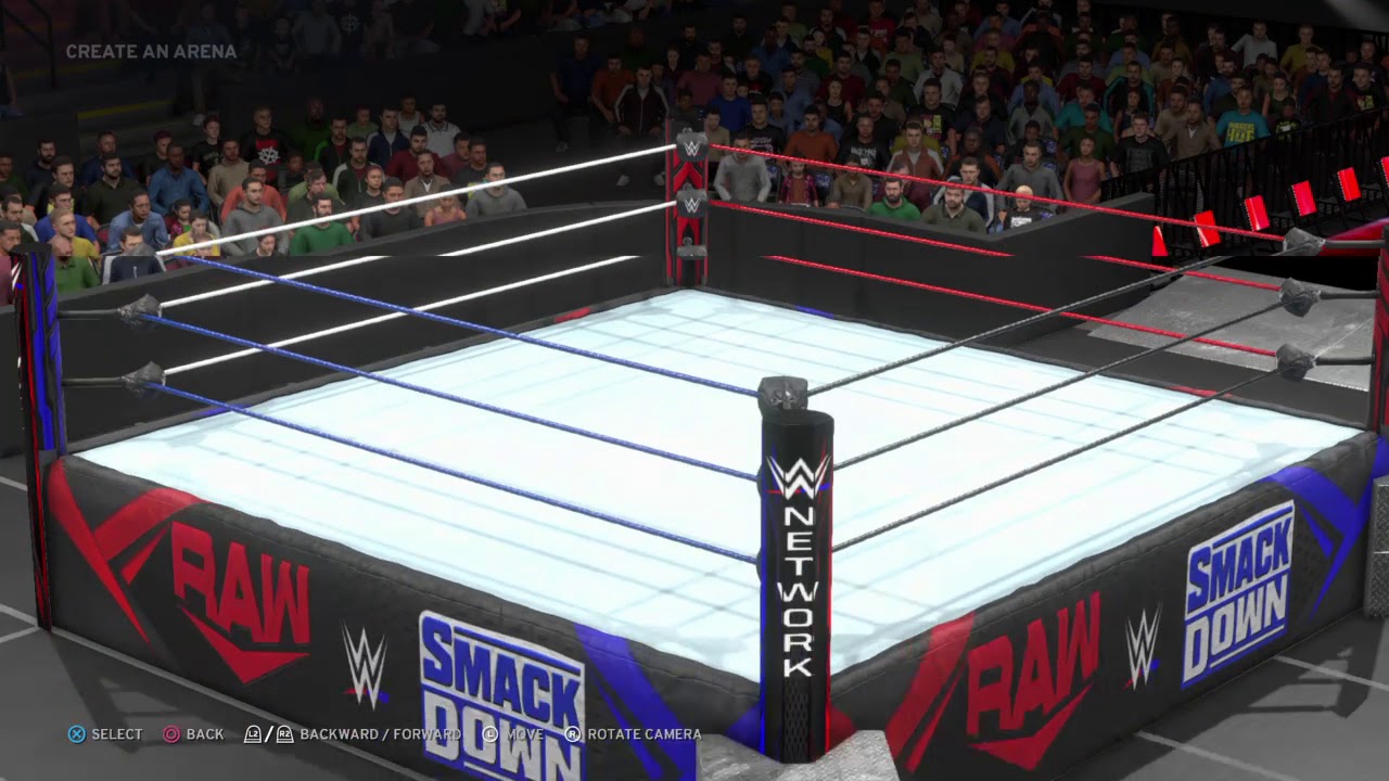 WWE 2K20 Custom WWE Raw v Smackdown Arena - YouTube