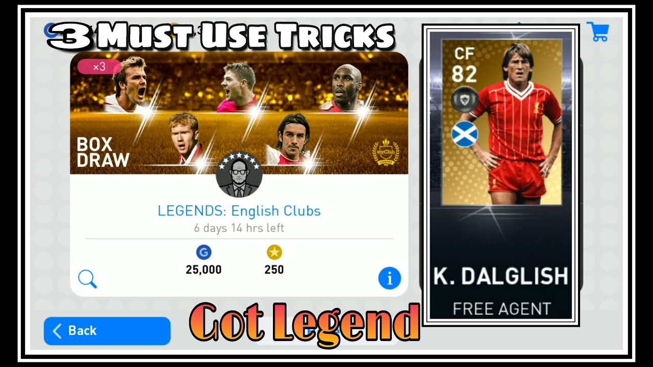 3 TRICKS TO GET BLACKBALLS IN LEGEND: ENGLISH CLUBS BOX DRAW_PES 19 ...