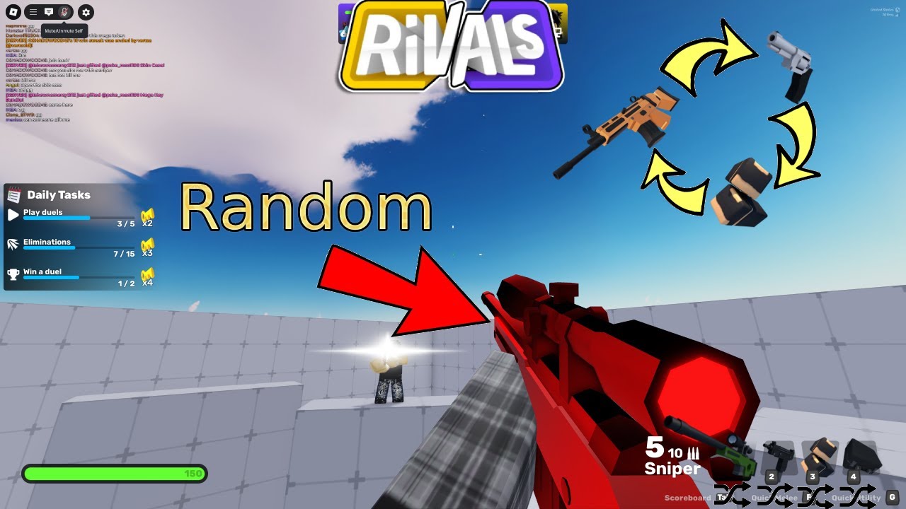 Roblox Rivals,But everything is random. - YouTube