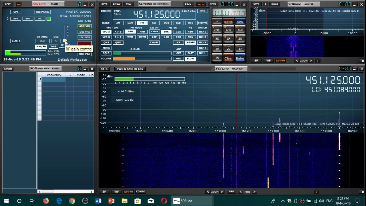 Testing out new SDRPLAY RSP1A SDR on VHF and UHF new toy thanks to a ...