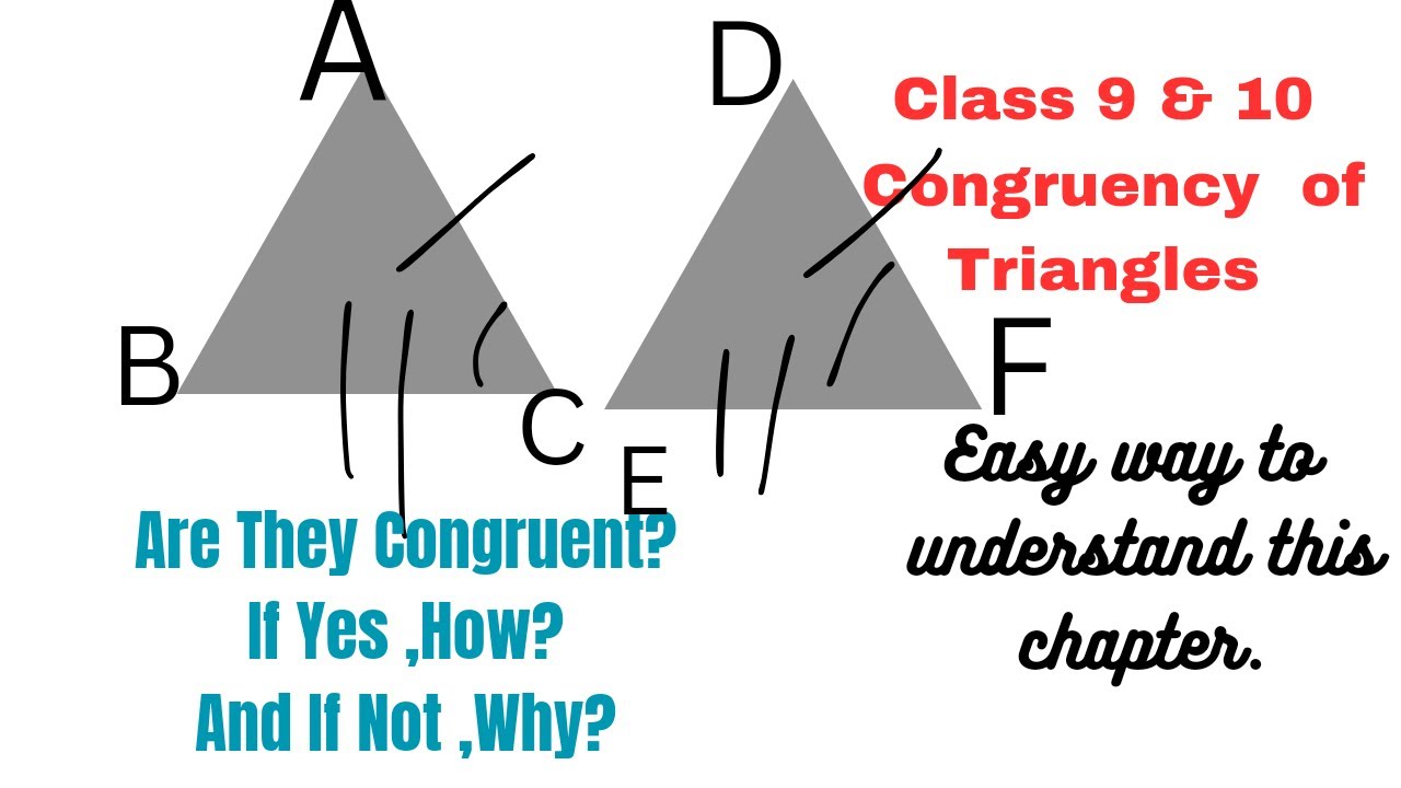 Congruency Of Triangles || Class 9 || ICSE Board || RS AGARWAL|| Goyal ...
