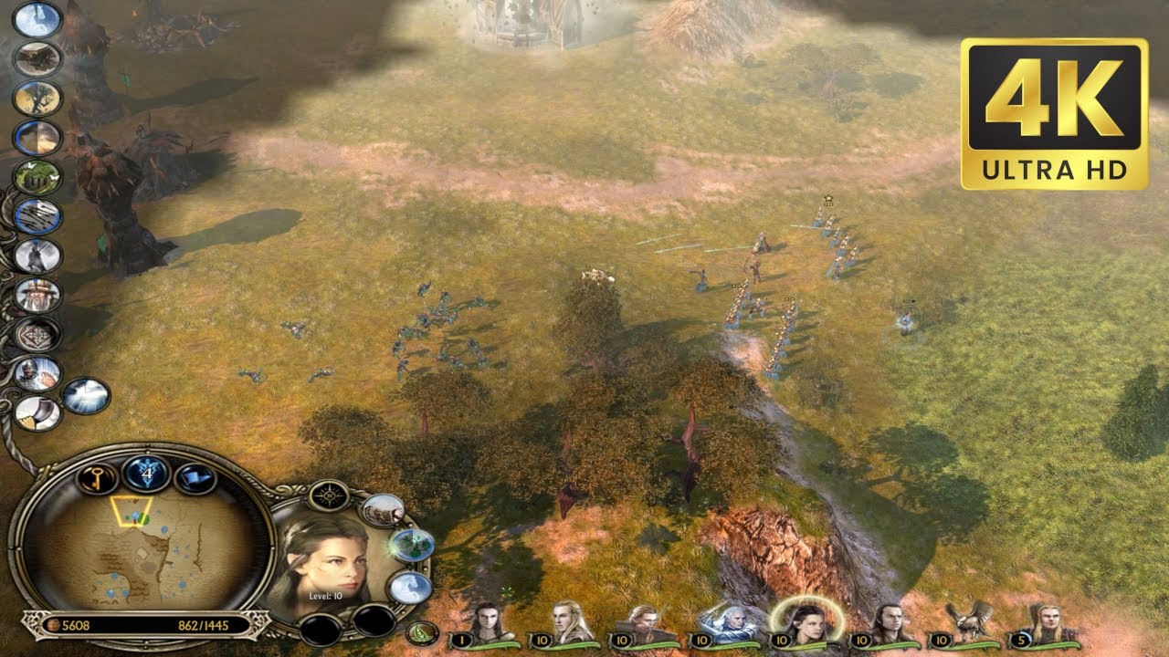 LOTR BFME 2 - Elves vs Brutal Goblins in Forlindon - 4K UHD 60 FPS ...