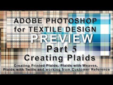 ADOBE PHOTOSHOP FOR TEXTILE DESIGN PART 5 CREATING PLAIDS - YouTube