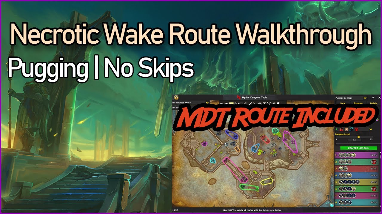 [Route Walkthrough] +13 Necrotic Wake Pug [Fortified] - YouTube