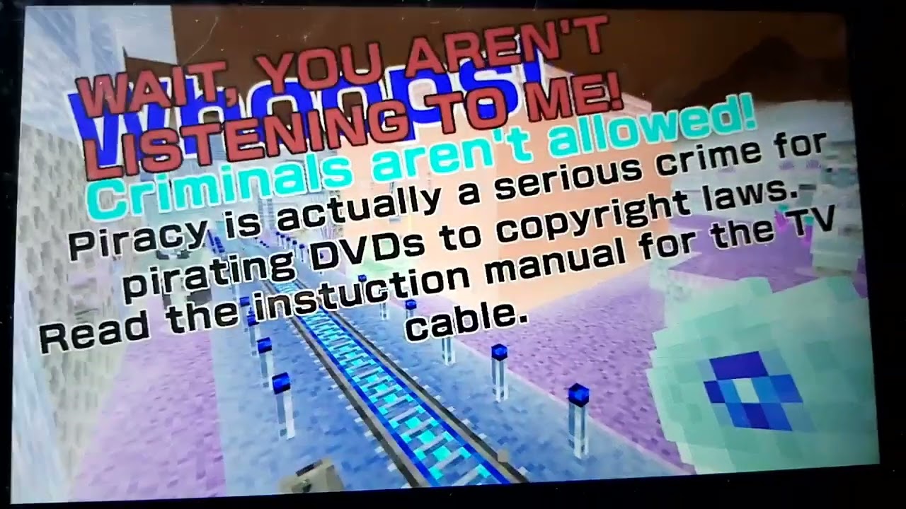 Minecraft DVD Anti-Piracy screen (2015) - YouTube