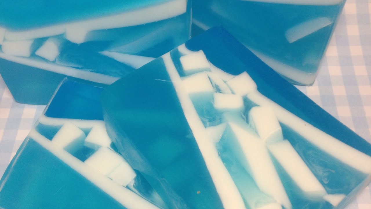 How To Make Geometric Blue Soap Bars - DIY Beauty Tutorial ...