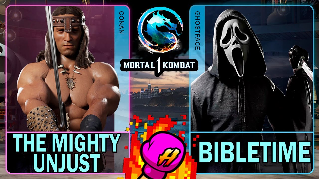 MK1 The Mighty Unjust (CONAN) VS Bibletime (GHOSTFACE)🥊Mortal Kombat 1🥊 ...