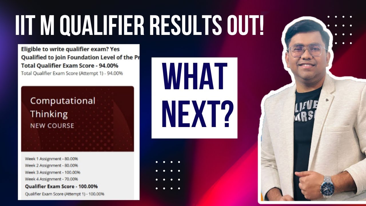 What's NEXT for IITM Qualifier Students? Reattempt or Foundation level ...