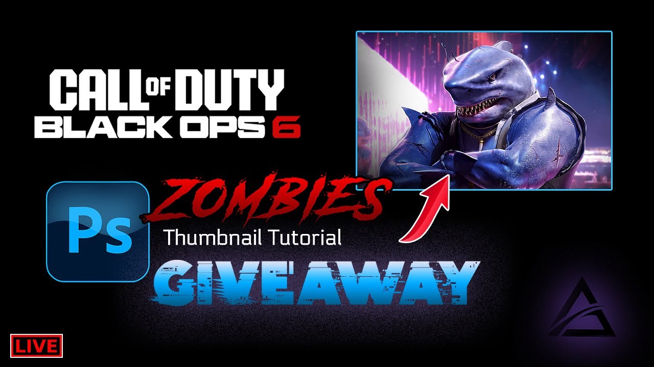 🟠LIVE - Black Ops 6 - ZOMBIES Thumbnail Tutorial GIVEAWAY! (Vertical ...