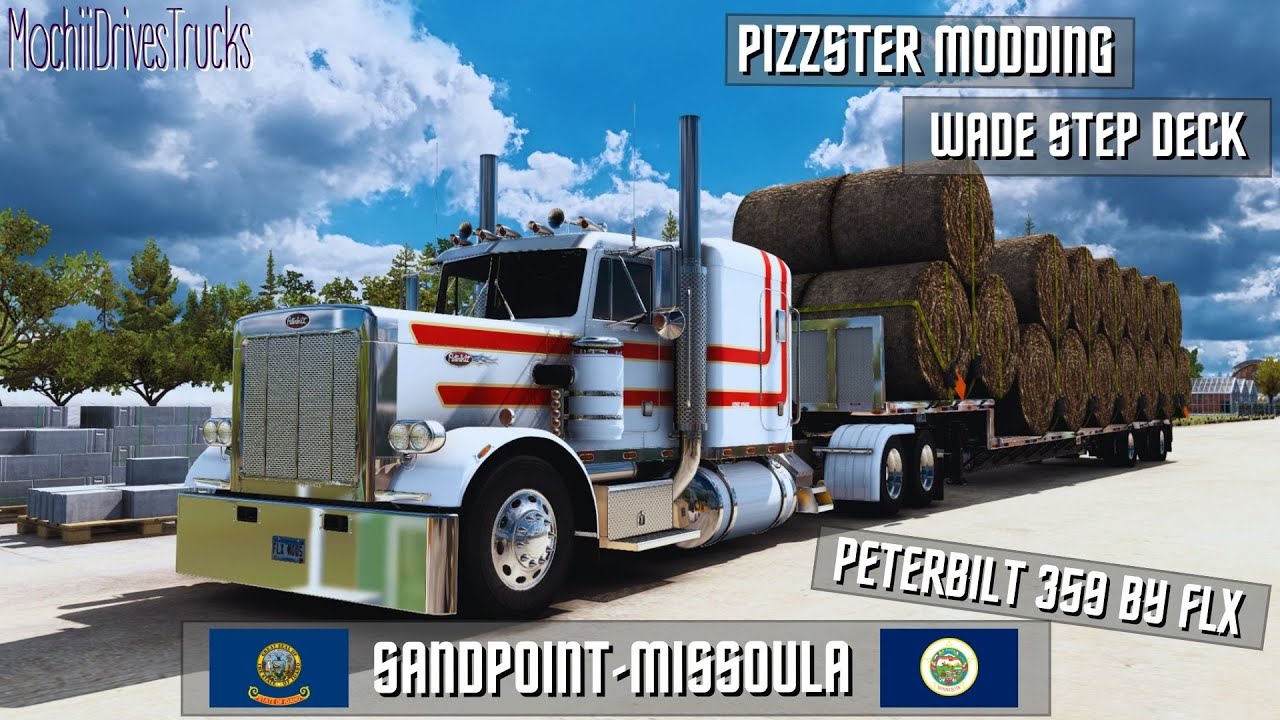 ATS 1.46|JBX+PNG|Sandpoint(ID)-Missoula(MI)|Pizzster Modding Wade Step ...