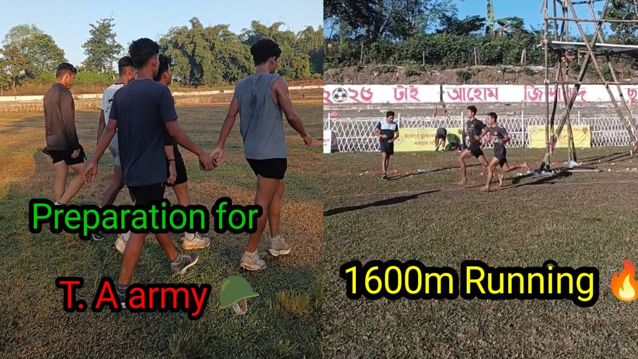 1600m running 🏃🔥preparation for T . A army 🪖 - YouTube