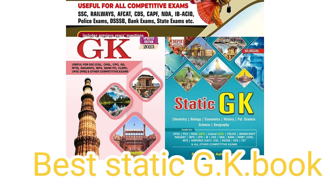 best static GK book for competitive examination - YouTube