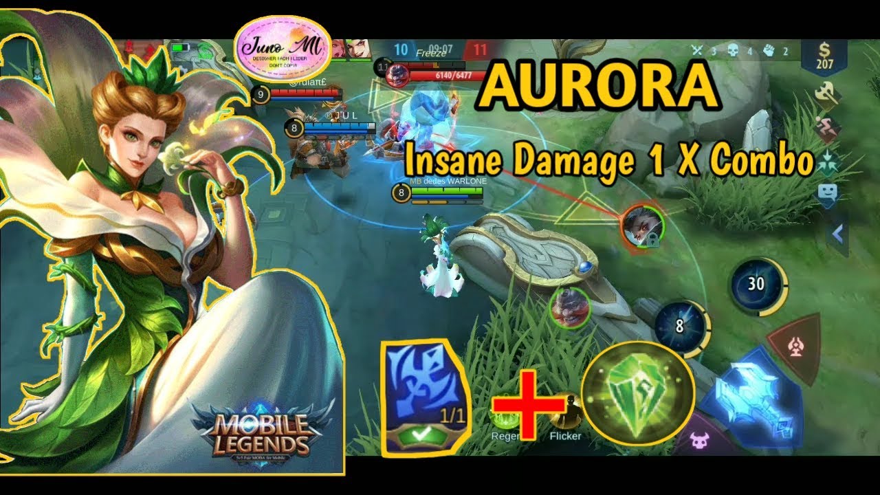 Top 1 Aurora Build And Game Play 2020 | Aurora Mobile Legend - YouTube