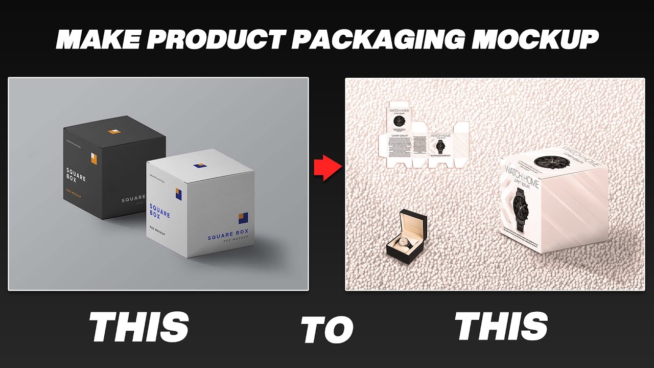 How to make your own Product Packaging Mockup in Photoshop. (Photoshop ...