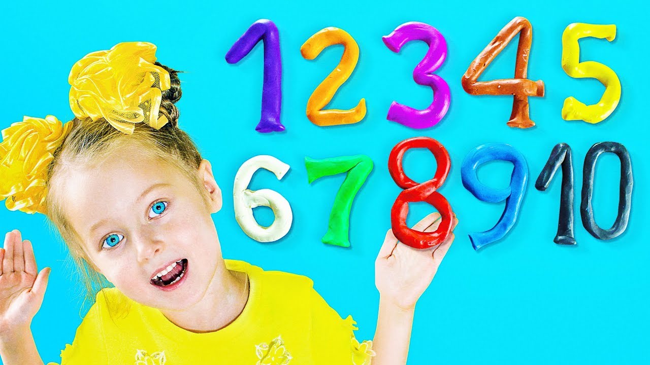 Learn numbers and colors with Plasticine | Modelling Clay Fun for Kids ...