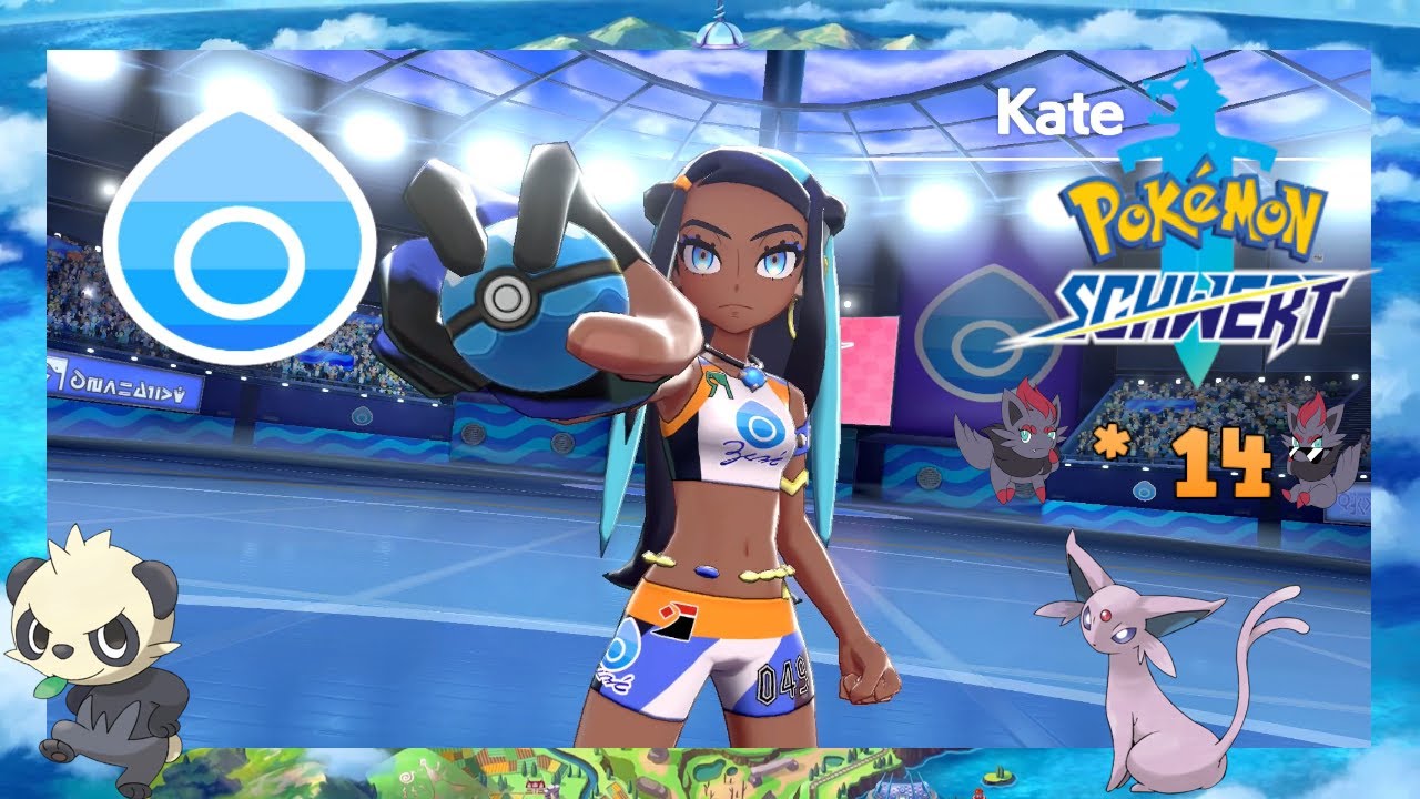 Let´s Play Pokemon Schwert *14 - Wassermeisterin Kate reißt uns in die ...