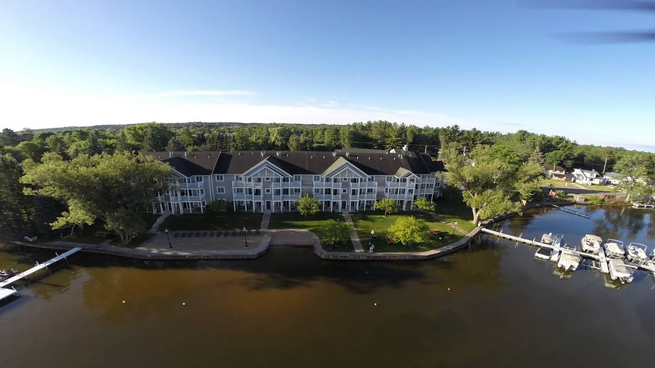 Sunset Shores Resort Drone Video Cadillac Michigan - YouTube