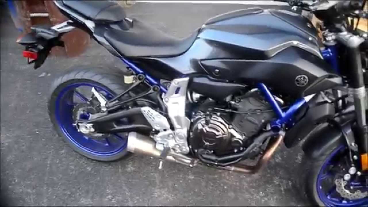 2015 Yamaha FZ07 FZ-07 review EXHAUST / Pros and Cons / Camera Test ...