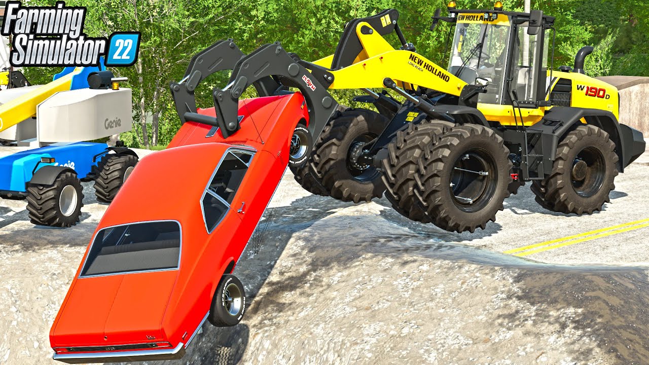 RESCUING CARS FROM SINKHOLE (CAR CRASH) | FARMING SIMULATOR 22 - YouTube