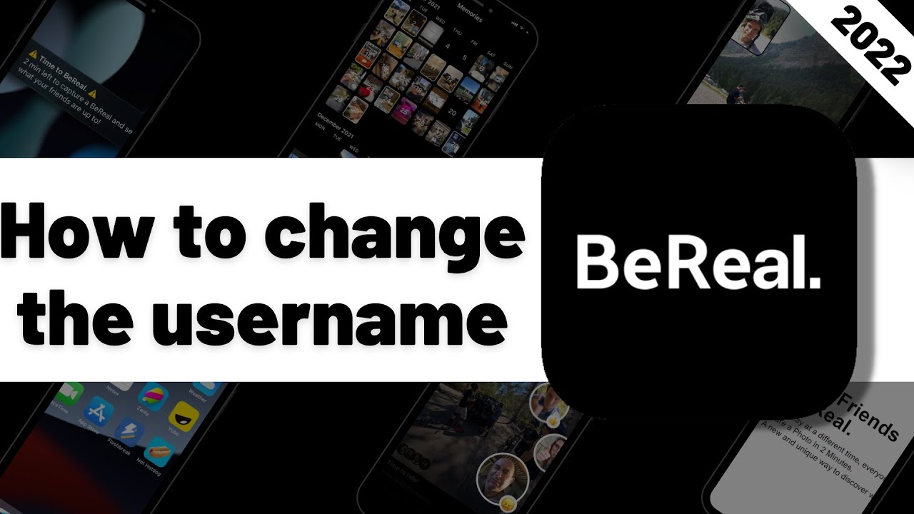 How do I change my username? | BeReal Tutorial 2022 - YouTube