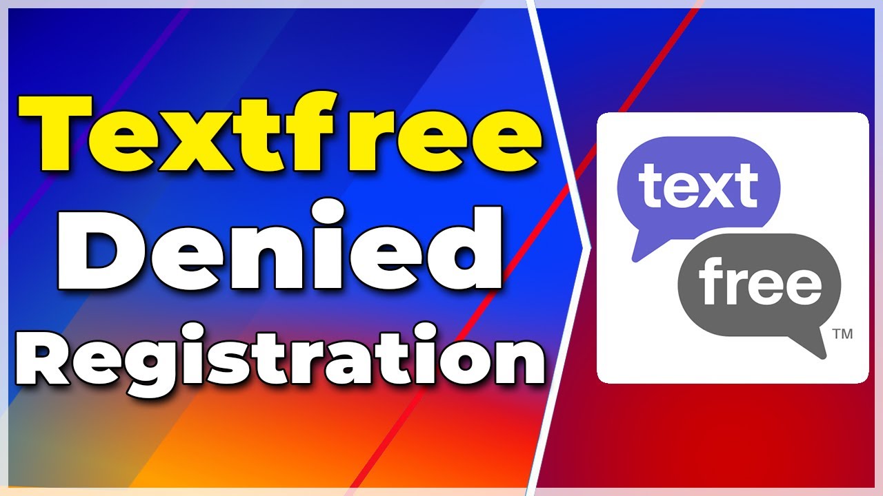 Textfree denied by registration abuse detector Fix | Textfree Sign up ...