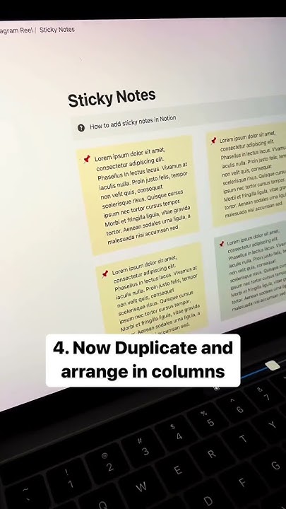 Learn To Create Sticky Notes In Notion Notion Template Hacks Shorts Notion Notiontutorial