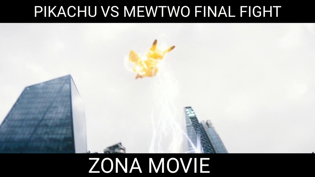 Pikachu vs meowtwo final fight - pokemon : detective pikachu - YouTube