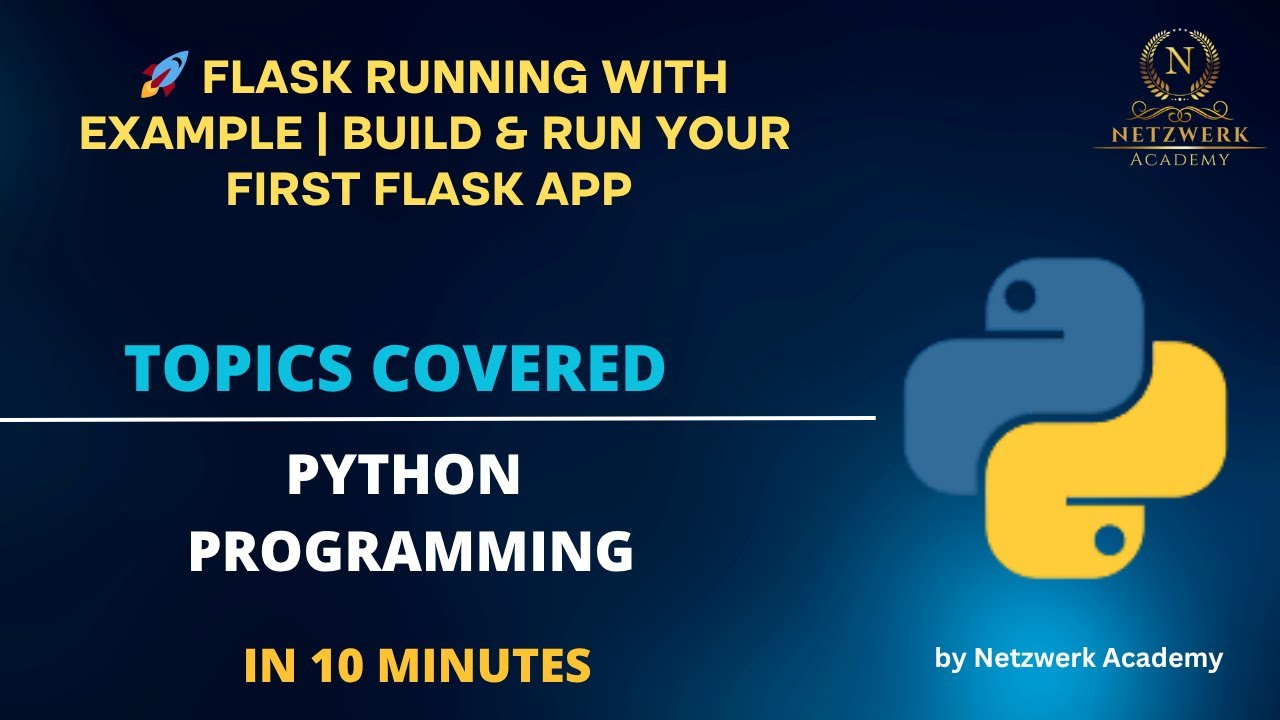 🚀 Flask Running with Example | Build & Run Your First Flask App - YouTube
