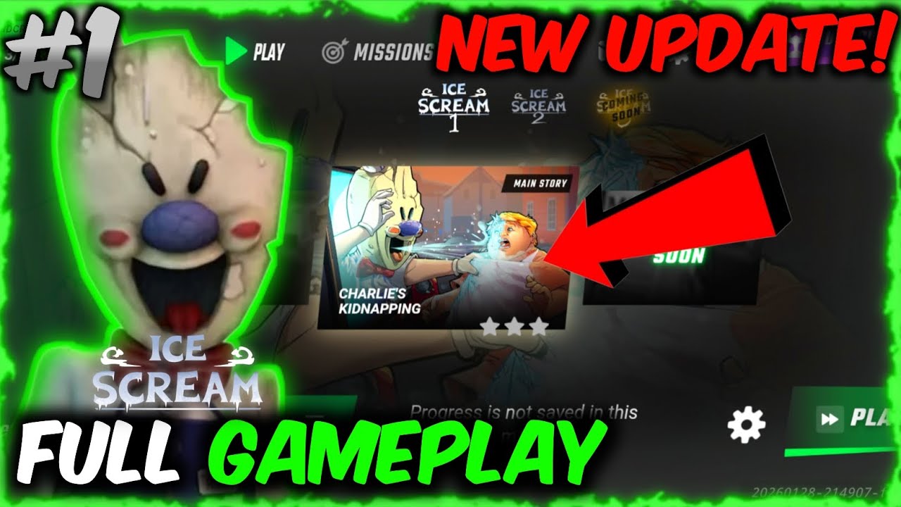 NEW Update v1.3.3478! Ice Scream 1 Nightmare Mode Gameplay 😨🔥 - YouTube
