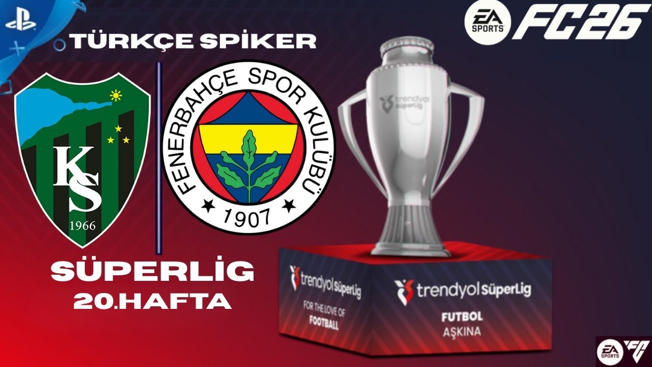 🔥 FC 26 | Kocaelispor 🆚 Fenerbahçe | Süper Lig 20. Hafta | PS5 | Türkçe ...