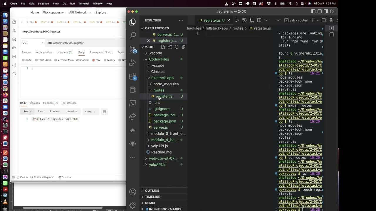 Fullstack App Tutorial Part 1 - Express - YouTube