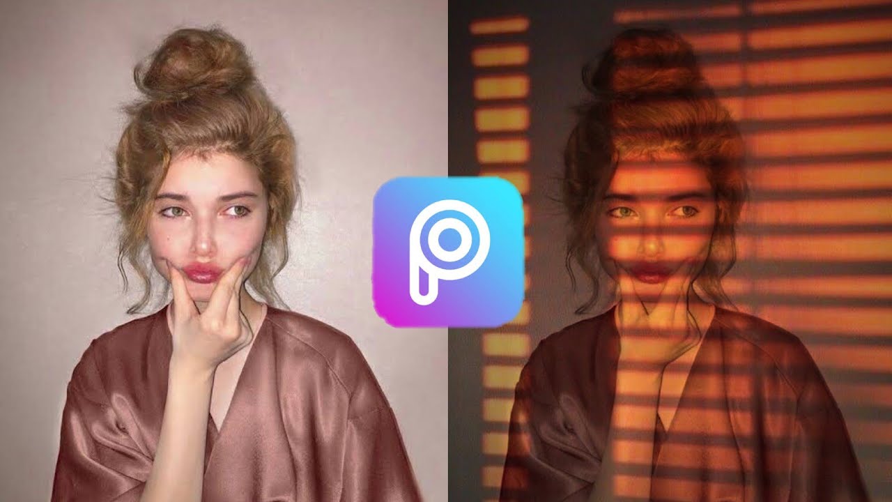 Window Sun kissed Blind Effect Tutorial | How to edit in PicsArt - YouTube