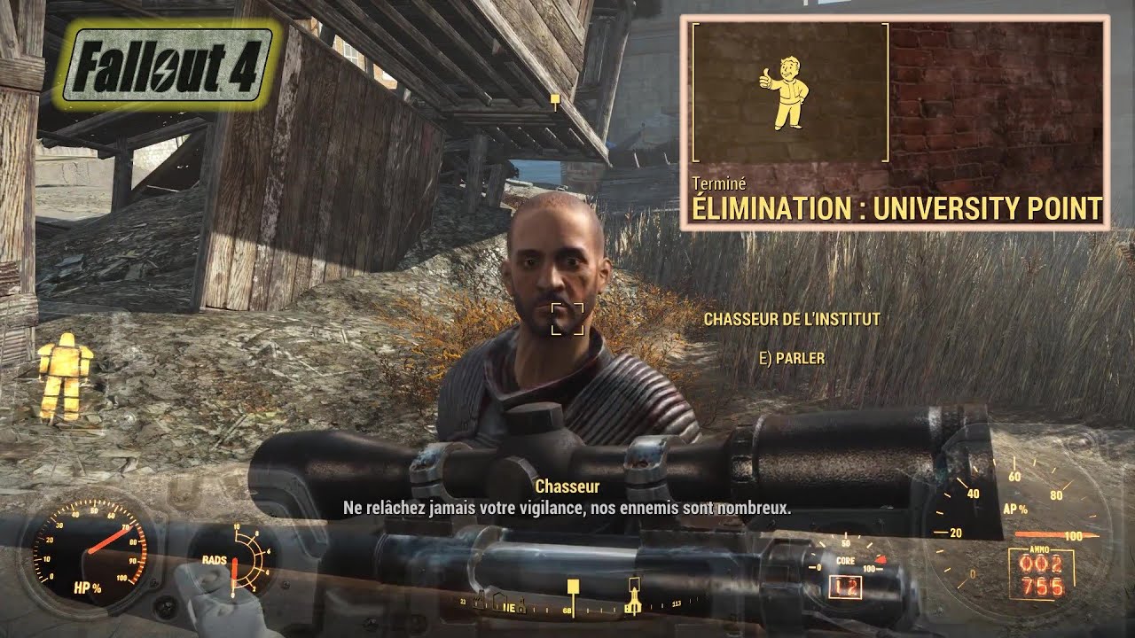 Fallout 4: élimination University Point - FR (HD/Ultra/60fps) - YouTube