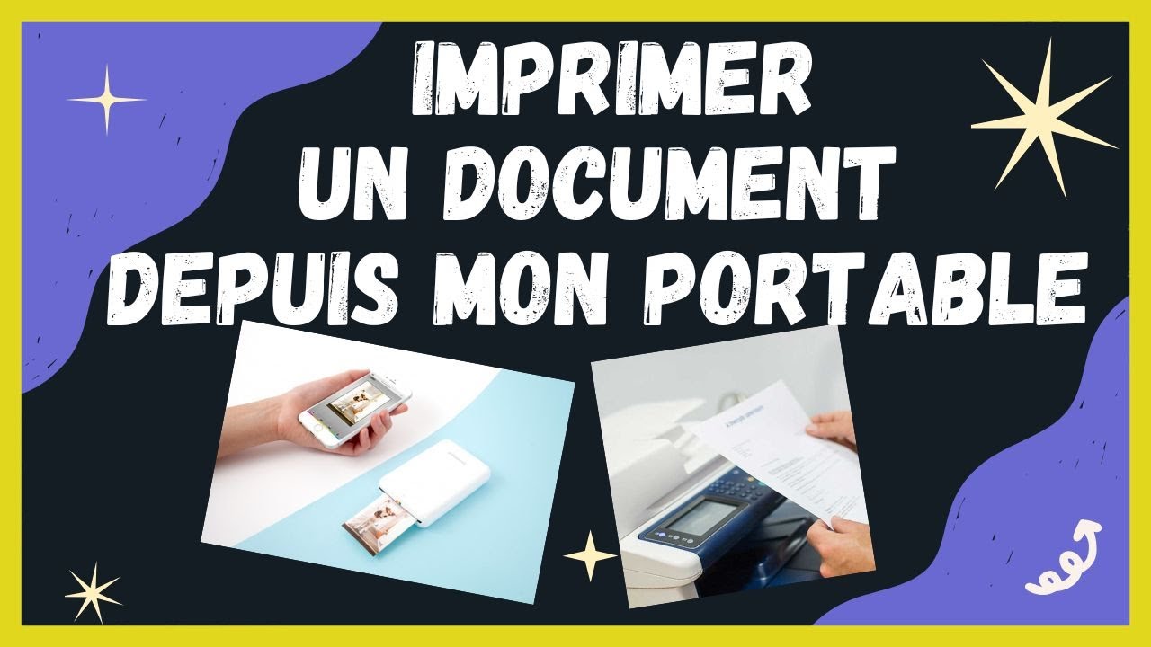 Comment imprimer un document depuis mon portable - YouTube