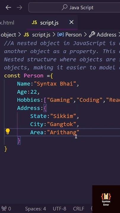 Get to know your sir personally 😎 #coding #programming #javascript #vscode #css - YouTube