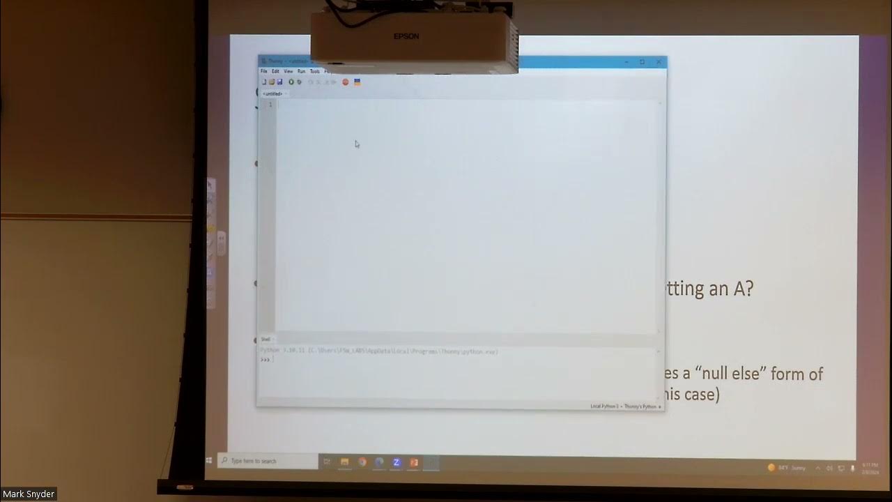 COP 1000, Spring 2024, Lecture 5 of 12: Conditionals - YouTube