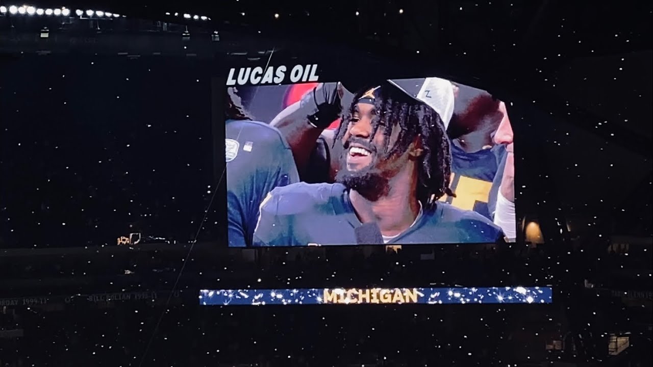 Donovan Edwards Motivational Postgame Speech | Praising Blake Corum and ...