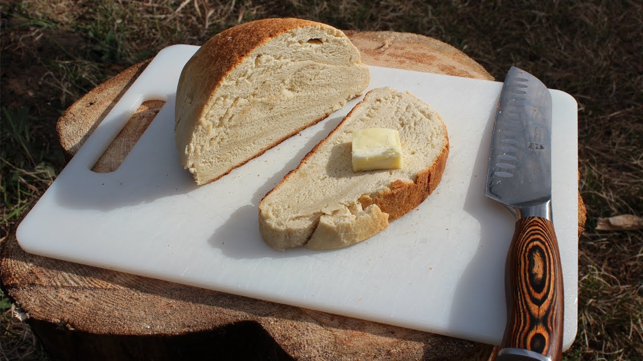 Baking Dutch Oven Bread from Scratch in the Woods - YouTube