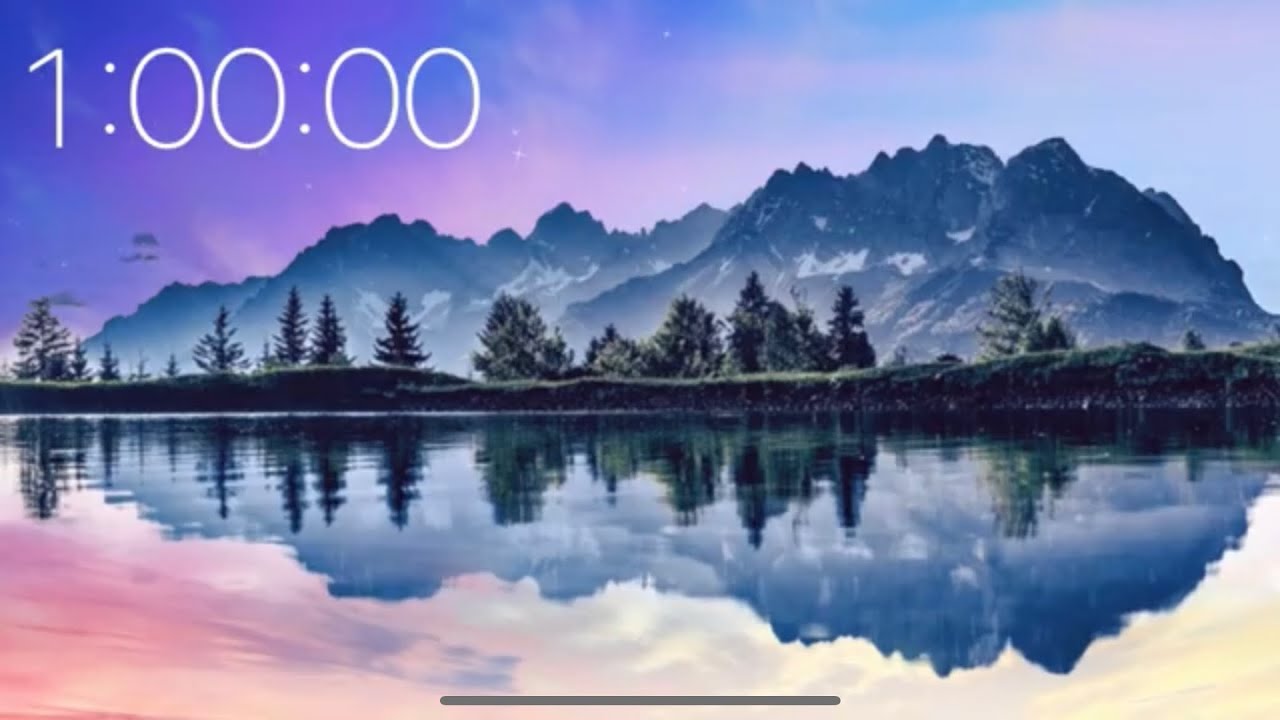 1 Hour Timer - Peaceful Soft Background Music - YouTube