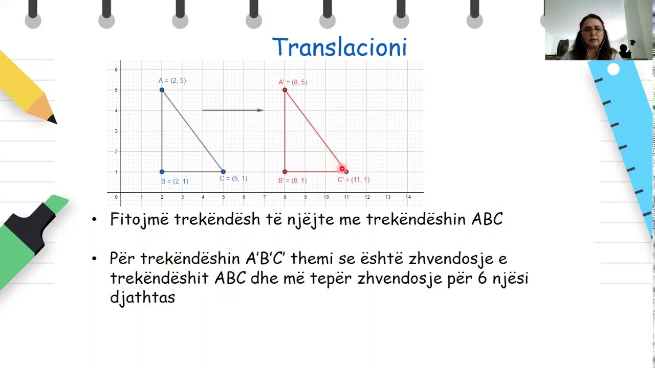Klasa 5 - Matematikë - Translacioni - YouTube